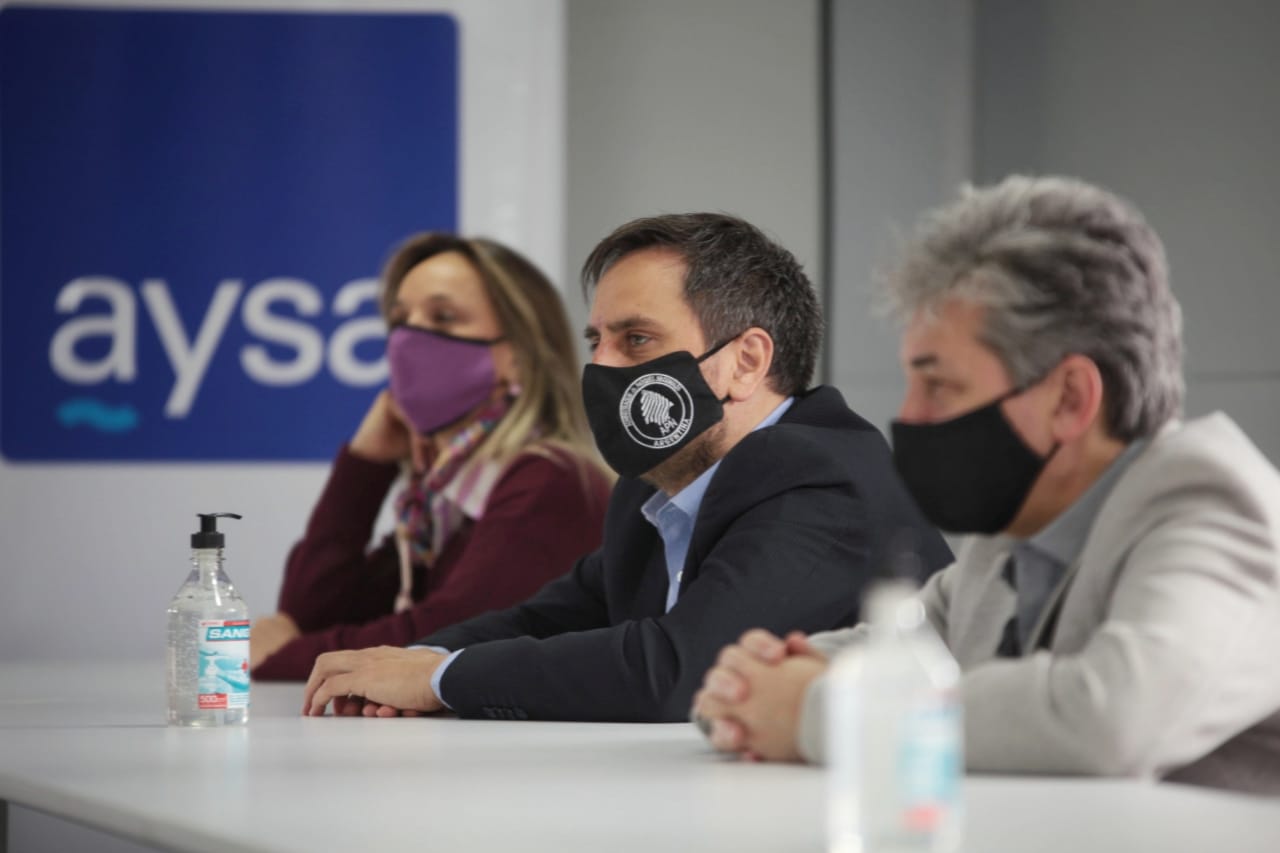 Cabandié recorrió la obra del Sistema Riachuelo de Aysa-Acumar | Argentina.gob.ar