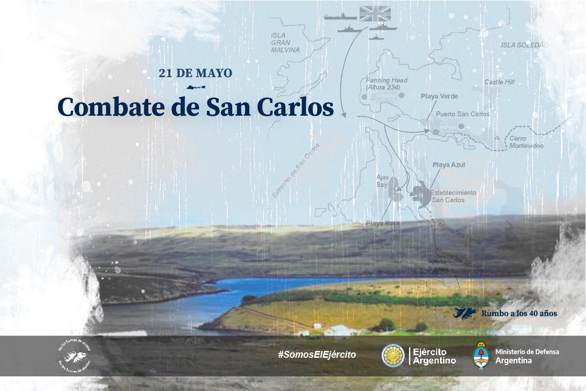 Rumbo A Los 40 Años De Malvinas El Combate De San Carlos Argentina