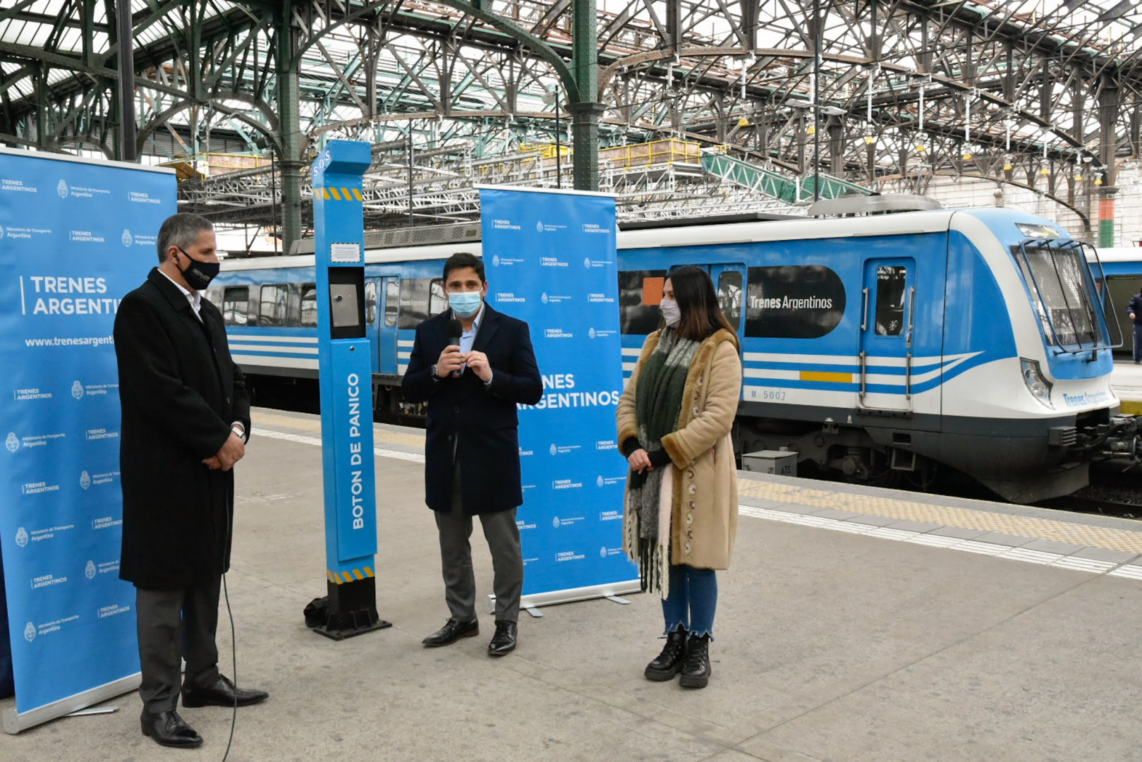Trenes Argentinos instaló 45 tótems de seguridad en las estaciones de ...