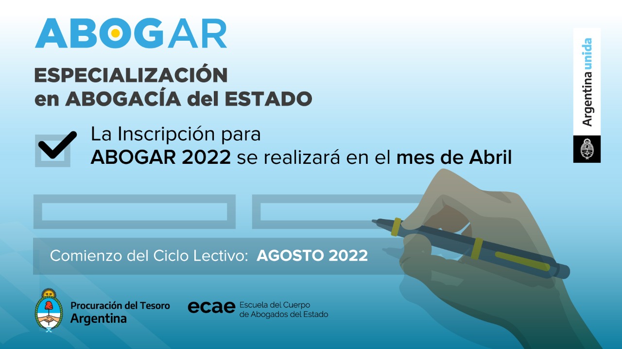 Abogar 2022: la inscripción inicia en abril | Argentina.gob.ar