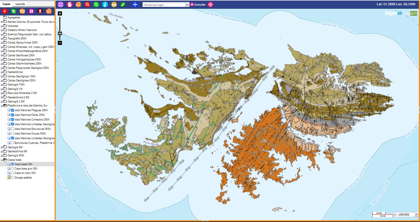 Mapas Geológicos de las Islas Malvinas a escala 1:250.000 en el SIGAM | Argentina.gob.ar