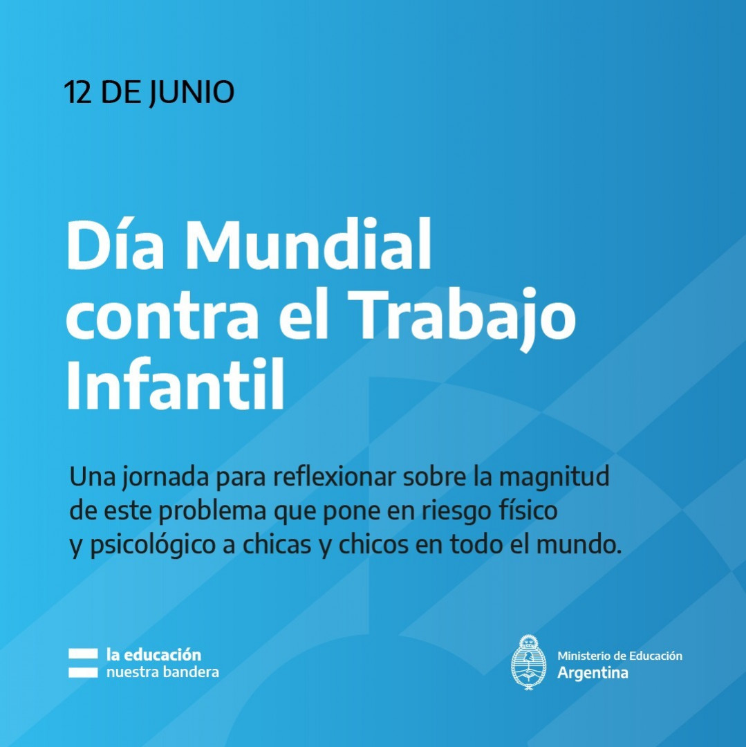 12 De Junio Día Mundial Contra El Trabajo Infantil Argentina Gob Ar