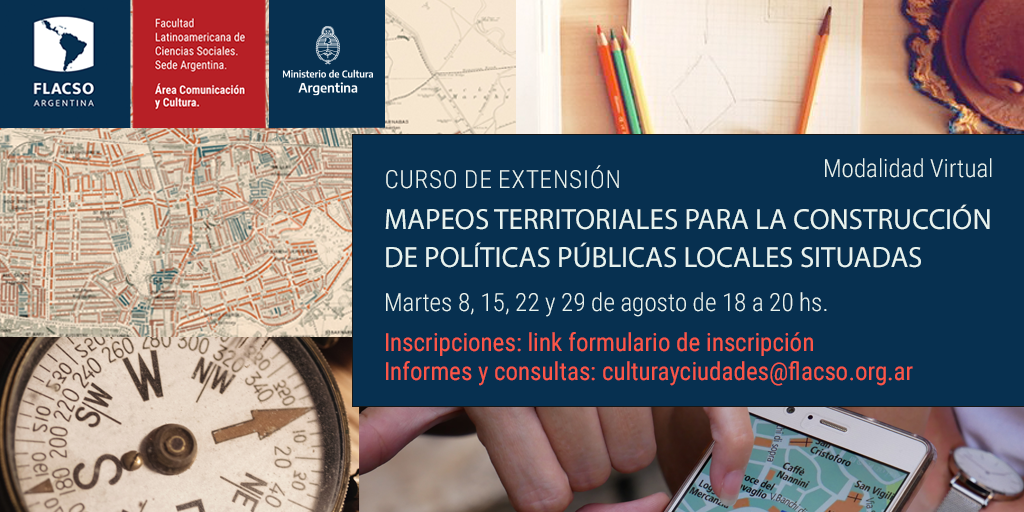 Abre la inscripción al curso de extensión “Mapeos territoriales para ...