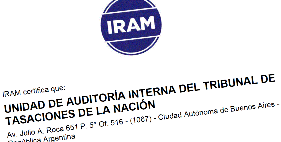 Logotipo De Iram Argentina Magnoluz S.R.L. | CERTIFICACIÓN IRAM