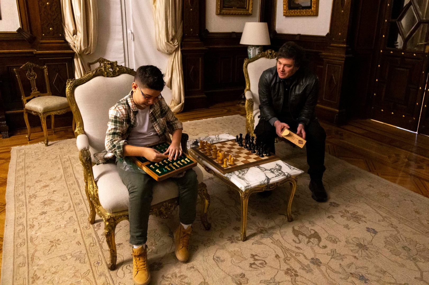 El Presidente Javier Milei recibió a Faustino Oro | Argentina.gob.ar