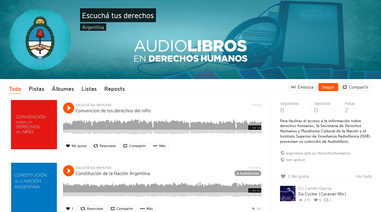Audiolibros: textos de derechos humanos accesibles para todos ...