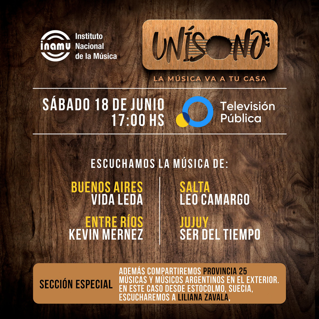 Unísono, la música va a tu casa | Argentina.gob.ar